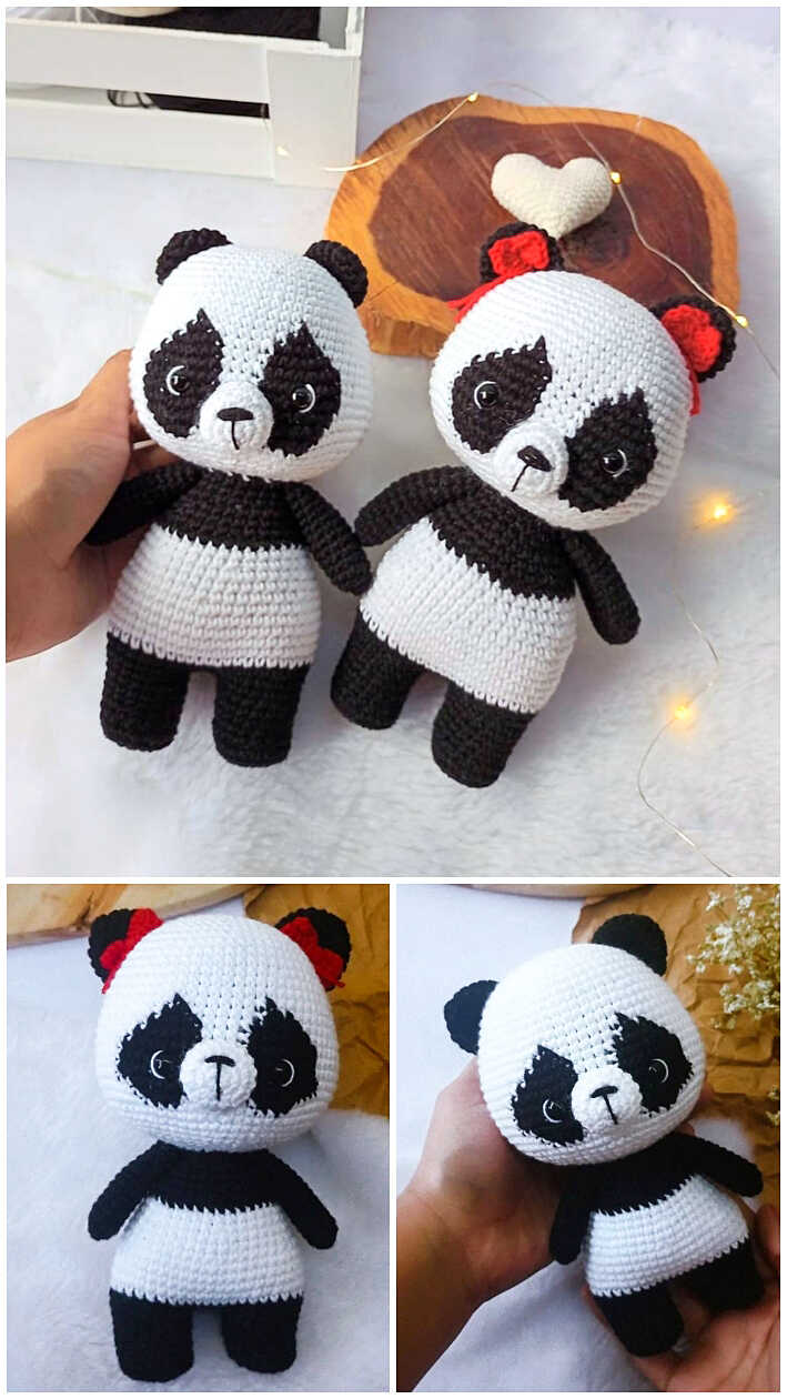 Amigurumi Little Panda Free Pattern + PDF - Free Amigurumi