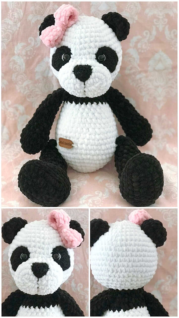 Amigurumi Little Panda Free Pattern + PDF - Free Amigurumi