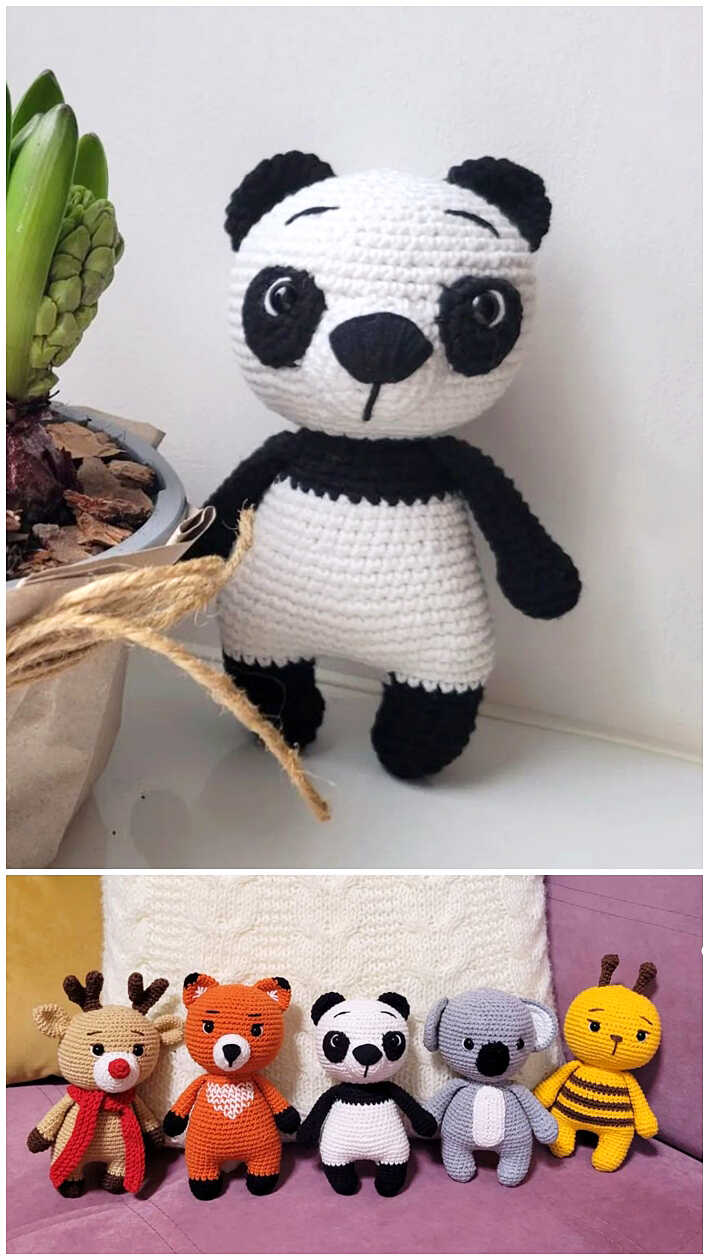 Amigurumi Little Panda Free Pattern + PDF - Free Amigurumi