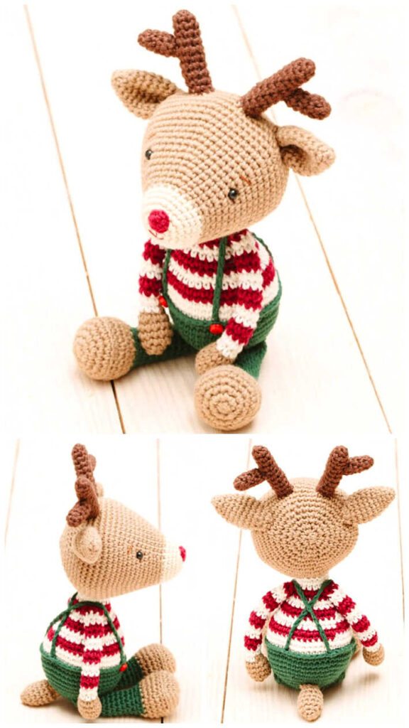 Amigurumi Christmas Reindeer Free Pattern - Free Amigurumi