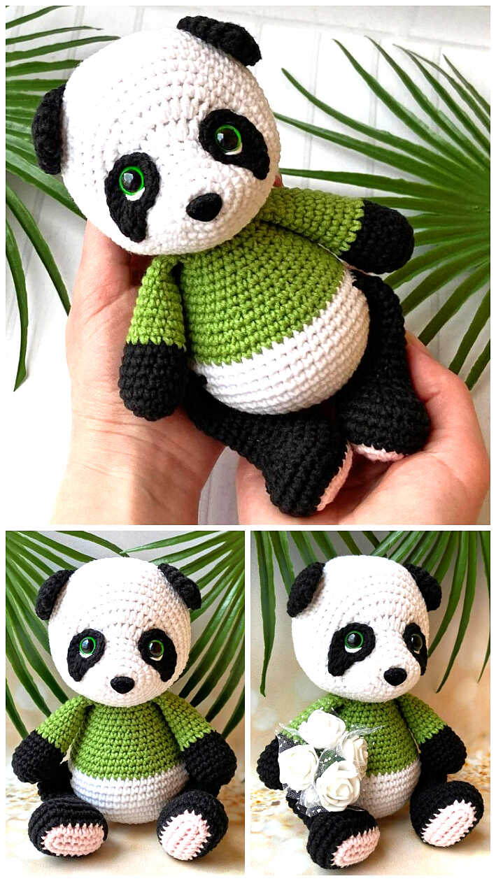 Amigurumi Sweet Panda Free Pattern - Free Amigurumi