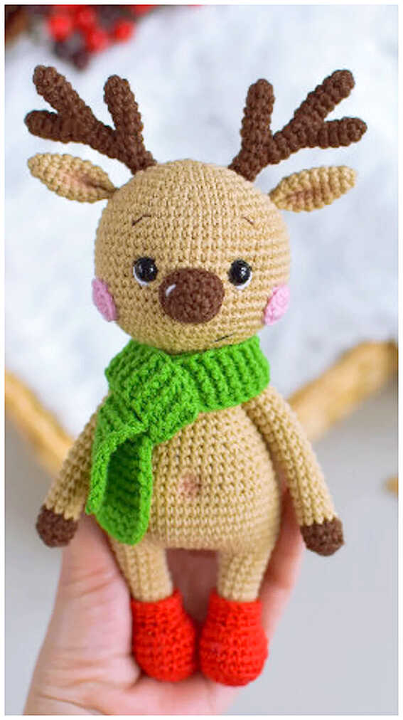 Nina the Reindeer Amigurumi Free Pattern - Free Amigurumi