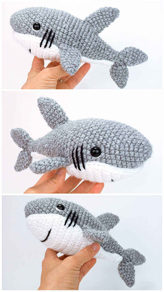 Crochet Baby Shark Amigurumi Free Pattern - Free Amigurumi