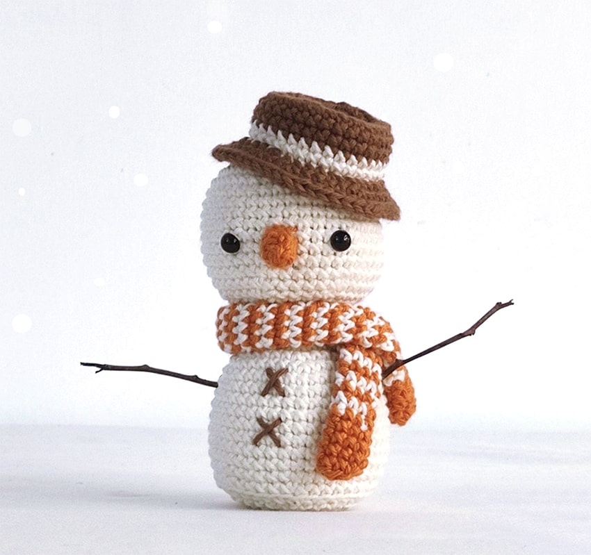 Crochet Snowman Free Pattern Melting Snowman Amigurumi Pattern