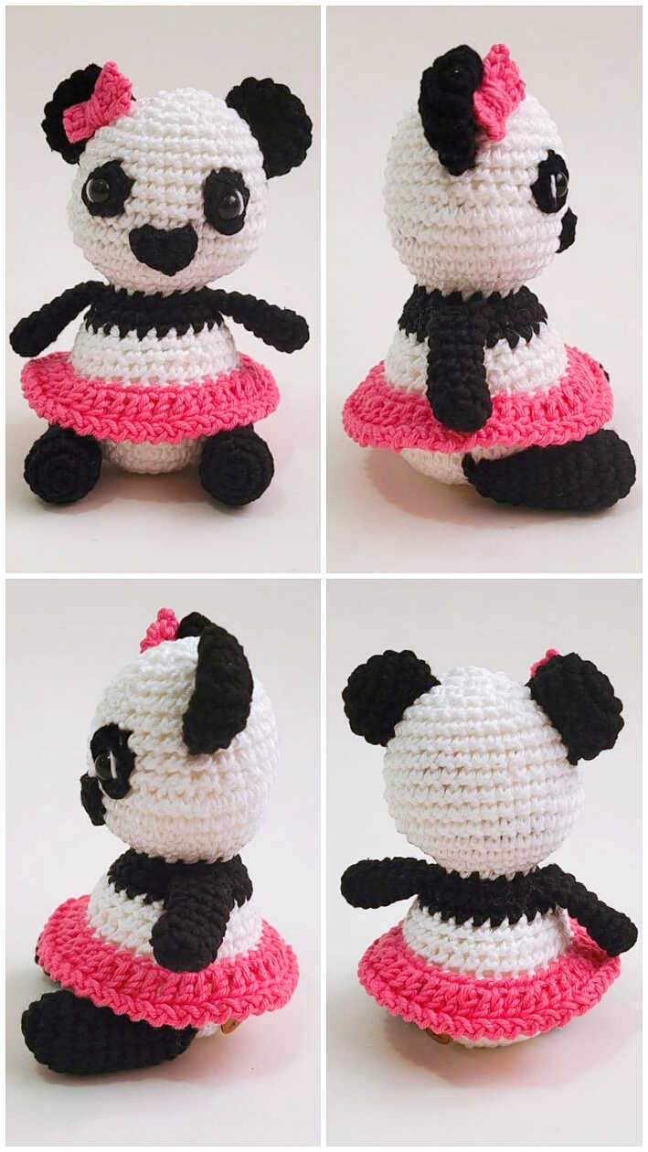 Amigurumi Little Panda Free Pattern + PDF - Free Amigurumi Pattern