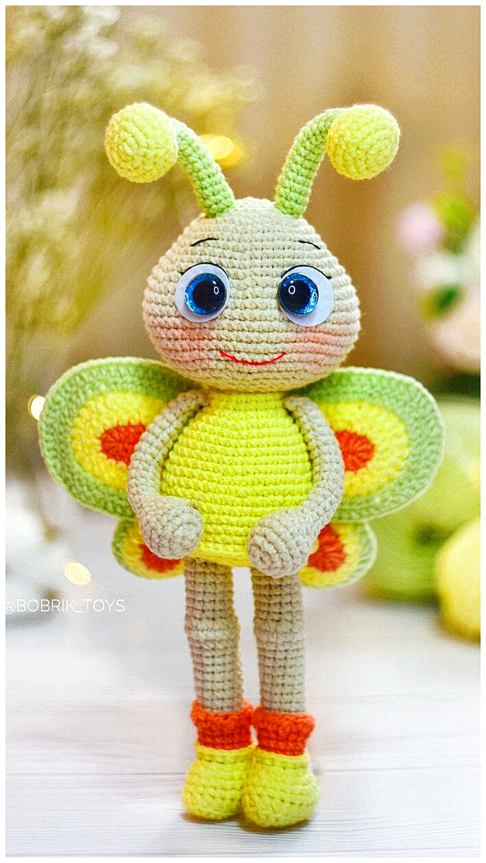 Amigurumi Ellie the Butterfly Free Pattern - Free Amigurumi