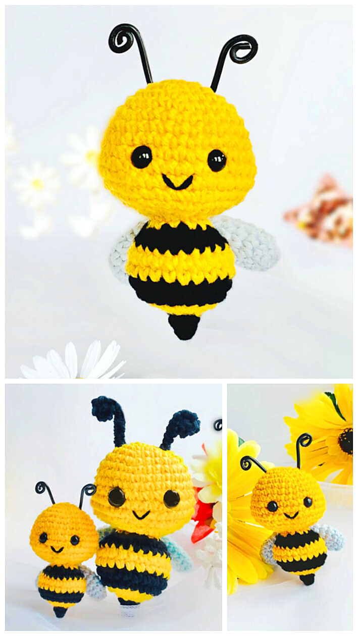 Crochet Bee Free Pattern - Free Amigurumi Pattern
