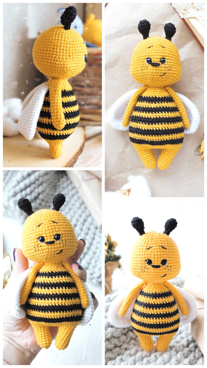 Crochet Bee Free Pattern - Free Amigurumi Pattern