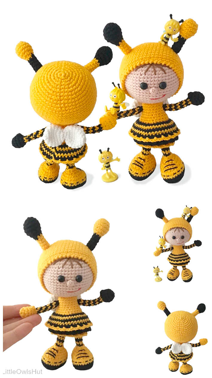 Crochet Bee Free Pattern - Free Amigurumi Pattern