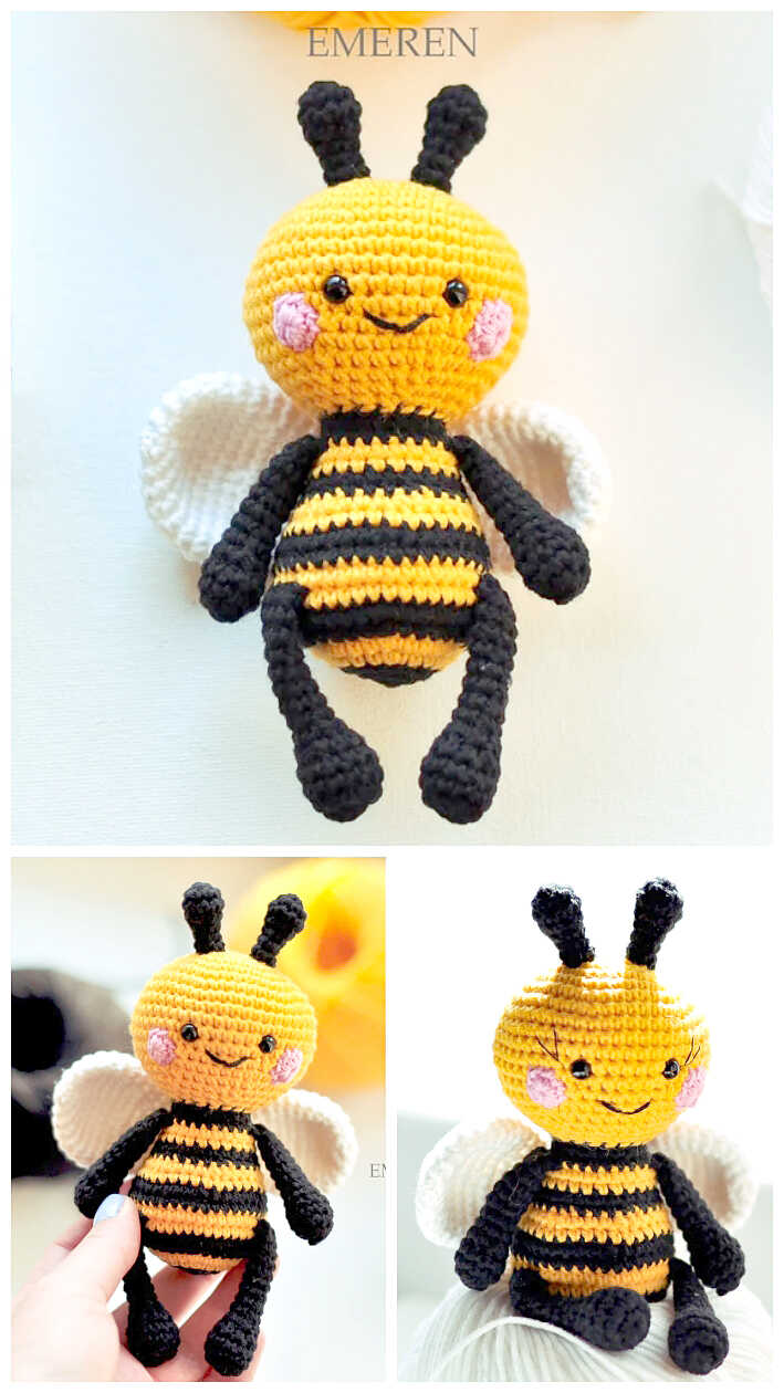 Crochet Bee Free Pattern - Free Amigurumi Pattern