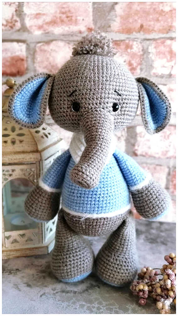 Crochet Cute Elephant Free Pattern - Free Amigurumi