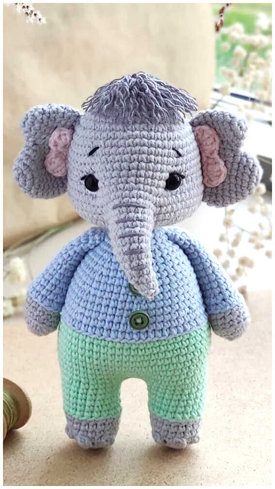 Crochet Cute Elephant Free Pattern - Free Amigurumi