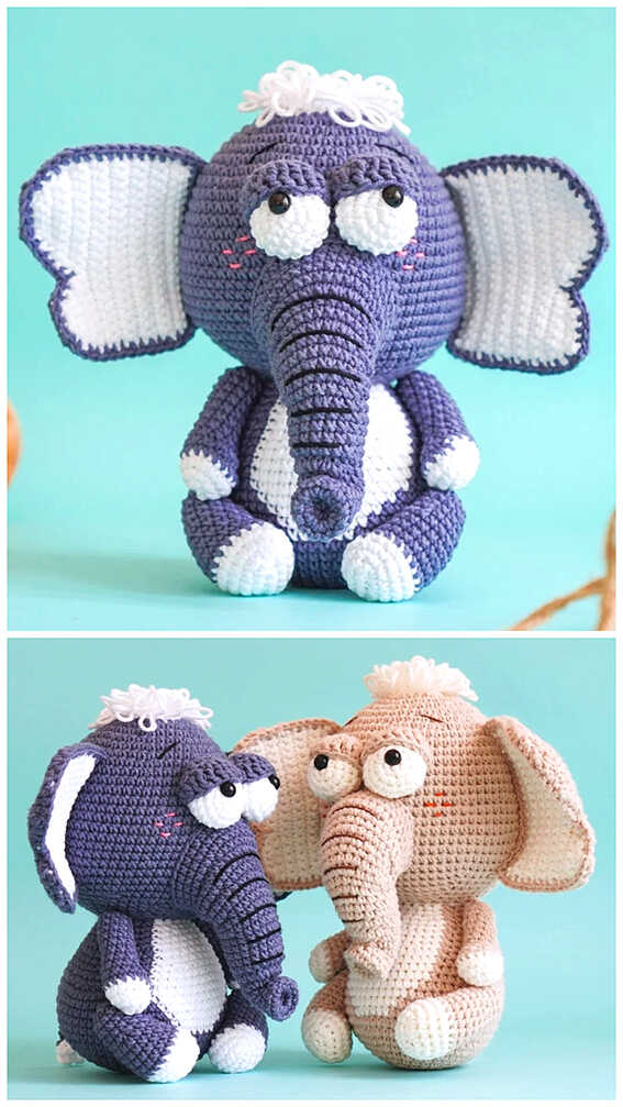 Crochet Cute Elephant Free Pattern - Free Amigurumi