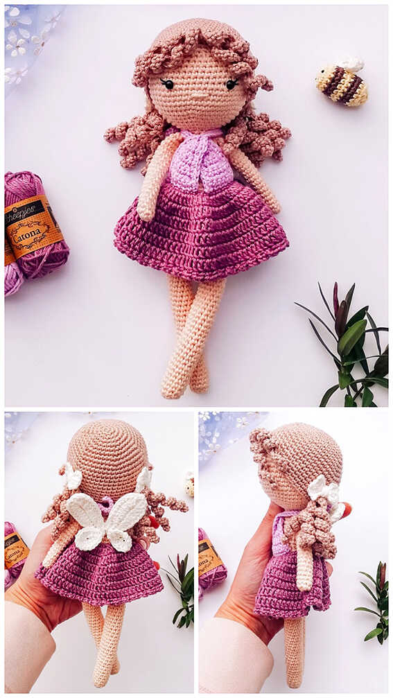Fairy Crochet Doll Amigurumi Free Pattern - Free Amigurumi