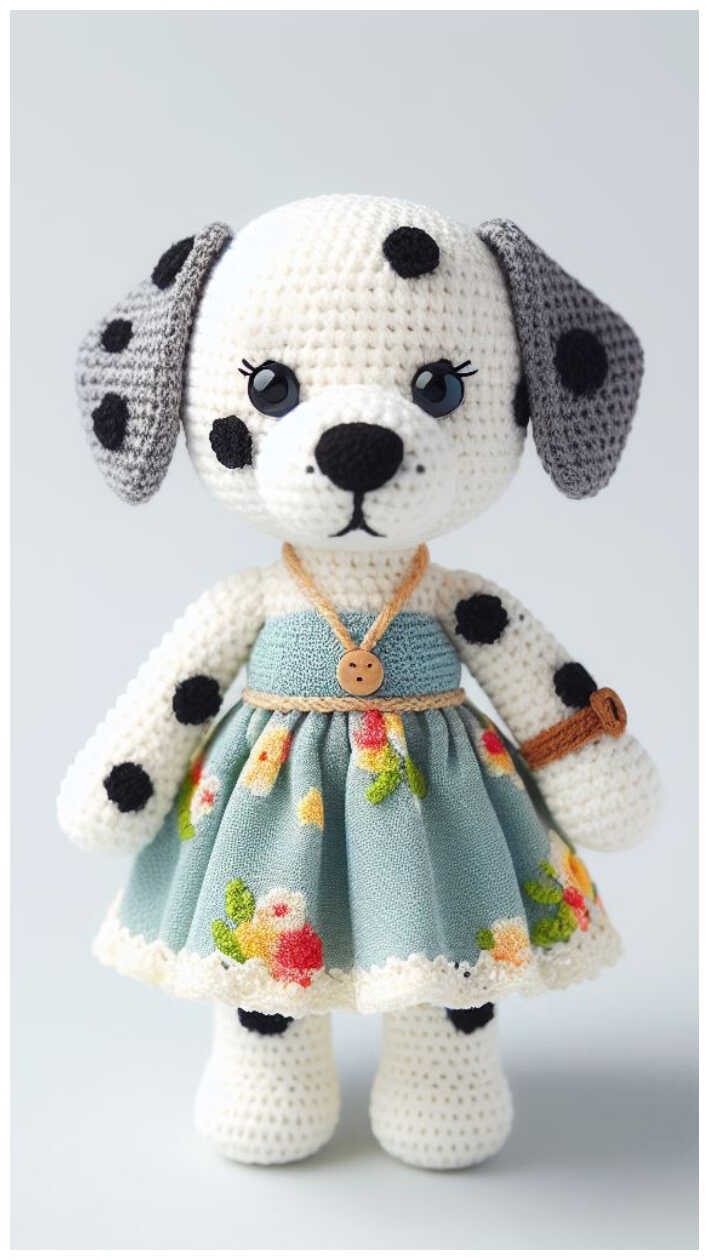 Crochet Dalmatian Dog Free Amigurumi Pattern - Free Amigurumi Pattern