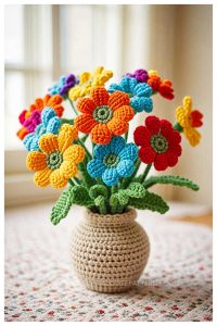 Crochet Flower Amigurumi Free Pattern - Free Amigurumi Pattern