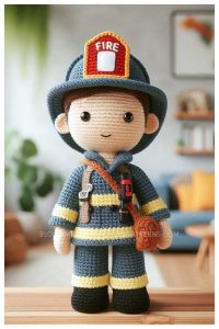 Amigurumi Fireman Crochet Free Pattern - Free Amigurumi Pattern