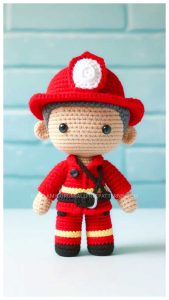 Amigurumi Fireman Crochet Free Pattern - Free Amigurumi Pattern