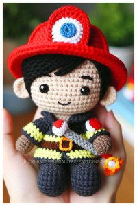 Amigurumi Fireman Crochet Free Pattern - Free Amigurumi Pattern
