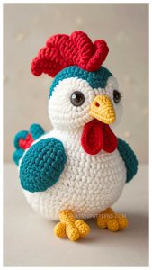 Amigurumi Rooster Crochet Free Pattern - Free Amigurumi Pattern