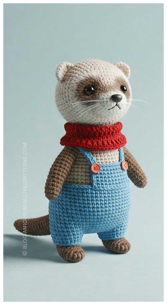 Amigurumi Ferret Crochet Free Pattern - Free Amigurumi Pattern