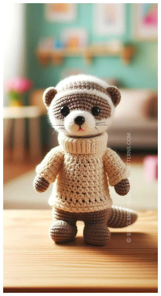 Amigurumi Ferret Crochet Free Pattern - Free Amigurumi Pattern