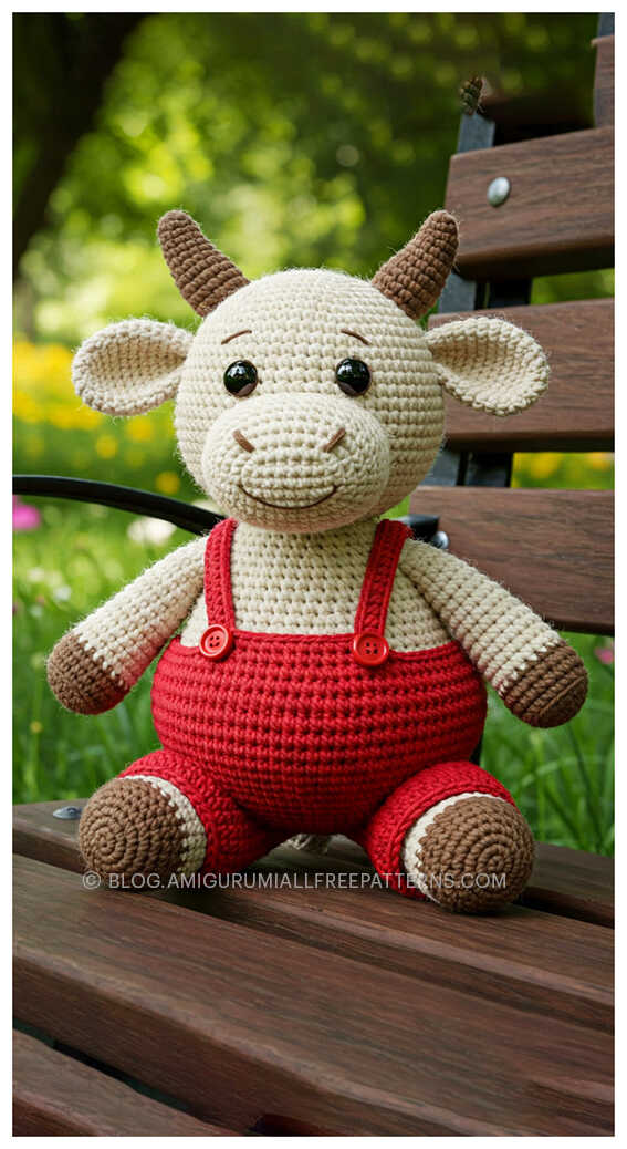 Crochet Bull Free Amigurumi Pattern - Free Amigurumi Pattern