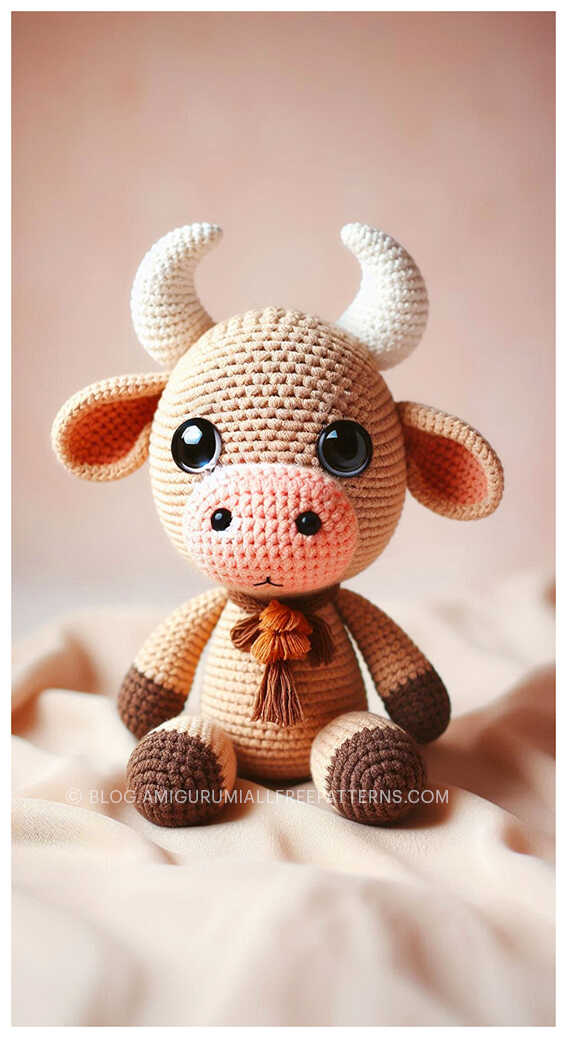 Crochet Bull Free Amigurumi Pattern - Free Amigurumi Pattern