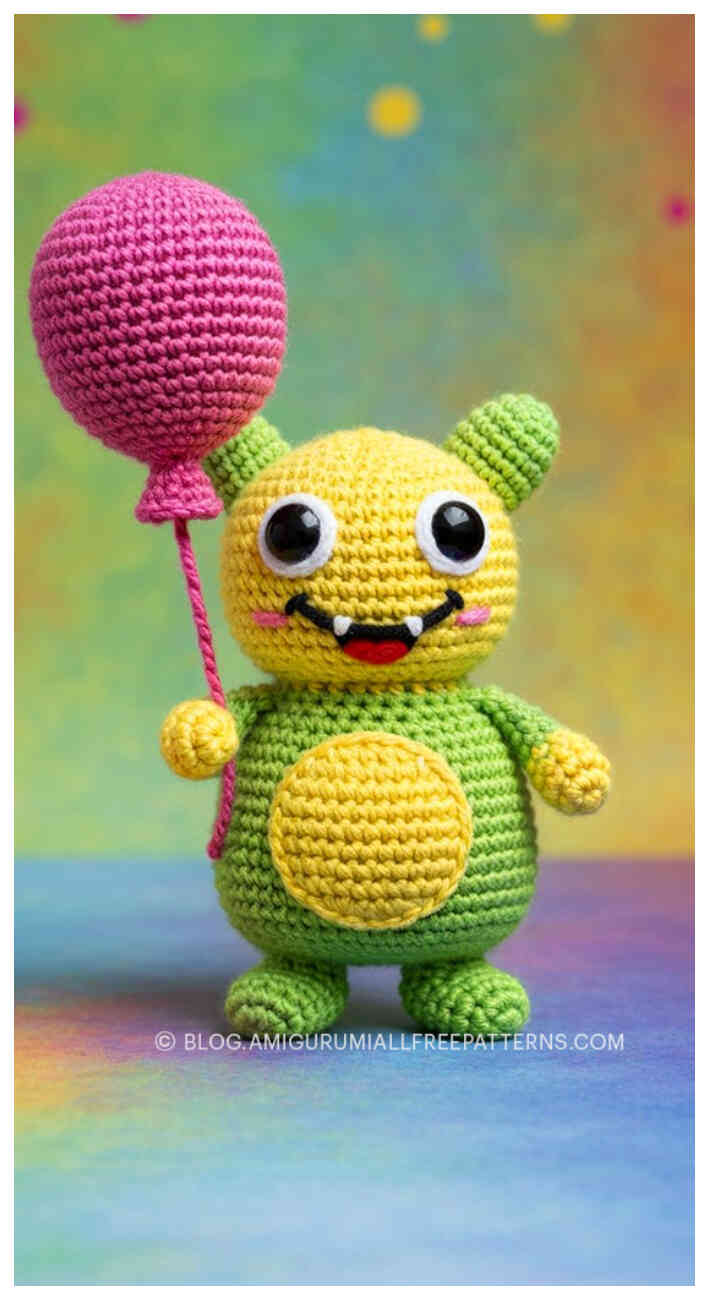 Amigurumi Om Nom The Monster Free Crochet Pattern - Free Amigurumi Pattern