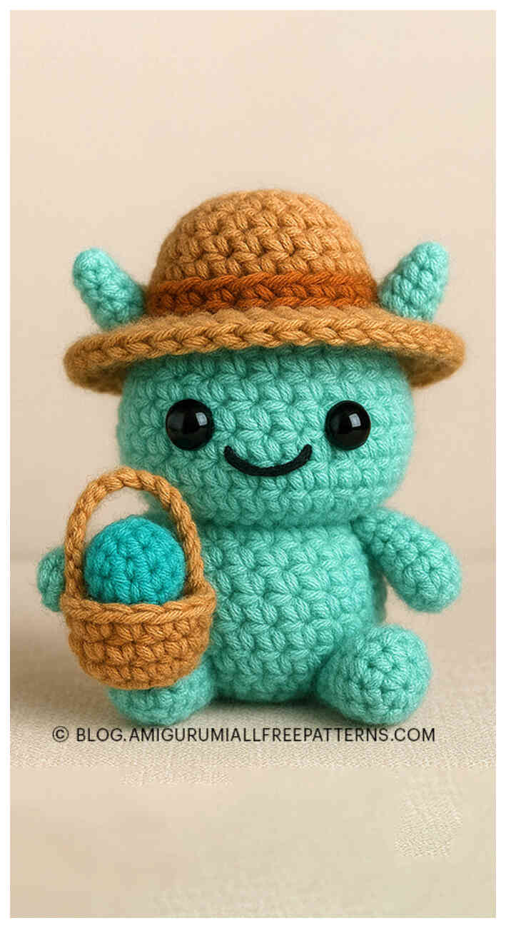 Amigurumi Om Nom The Monster Free Crochet Pattern - Free Amigurumi Pattern