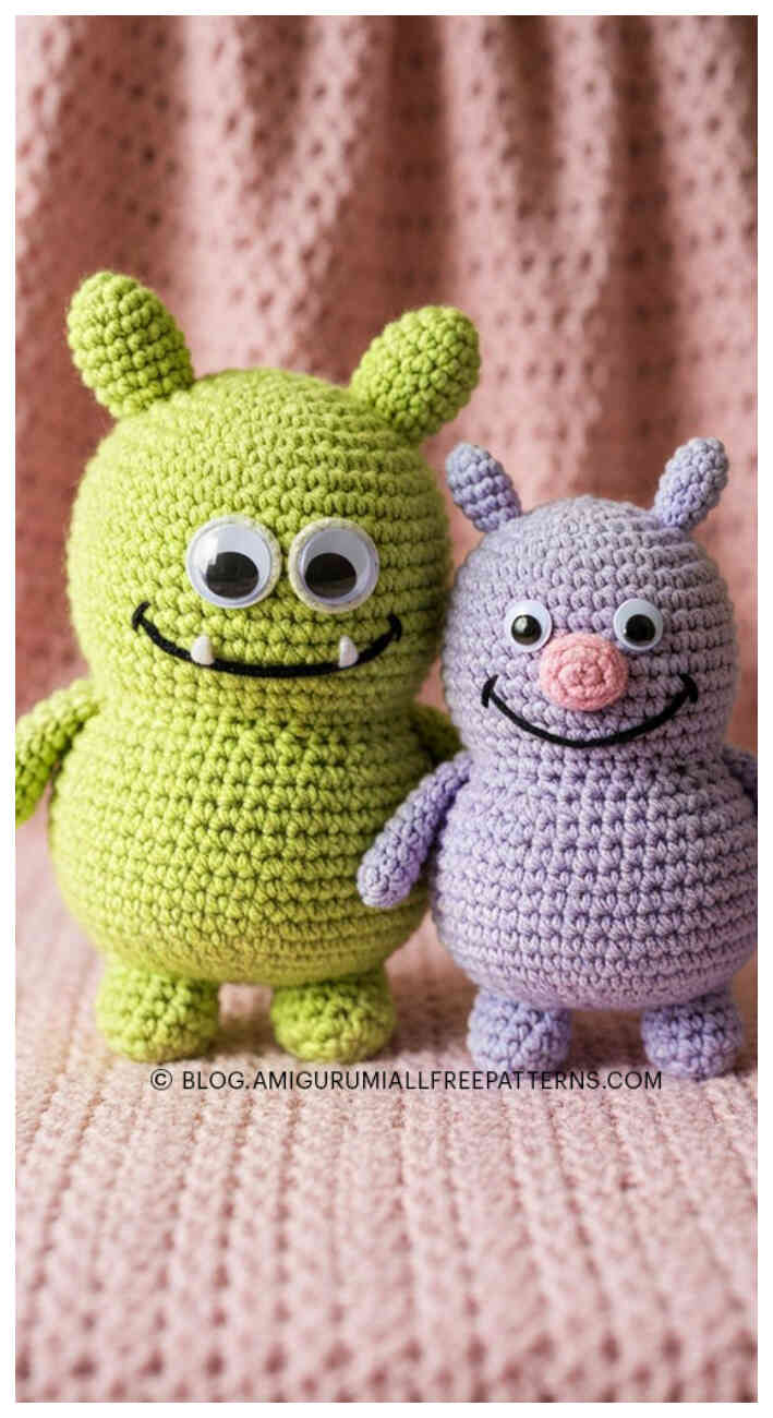 Amigurumi Om Nom The Monster Free Crochet Pattern - Free Amigurumi Pattern